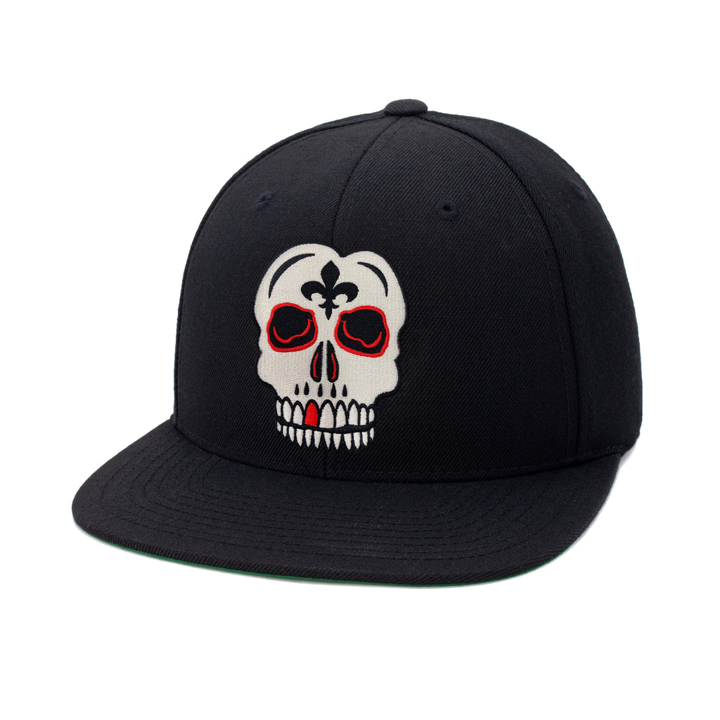 Rose Skull Snapback Hat | Snapback Hat | Skull Hats – JameyGreen.com